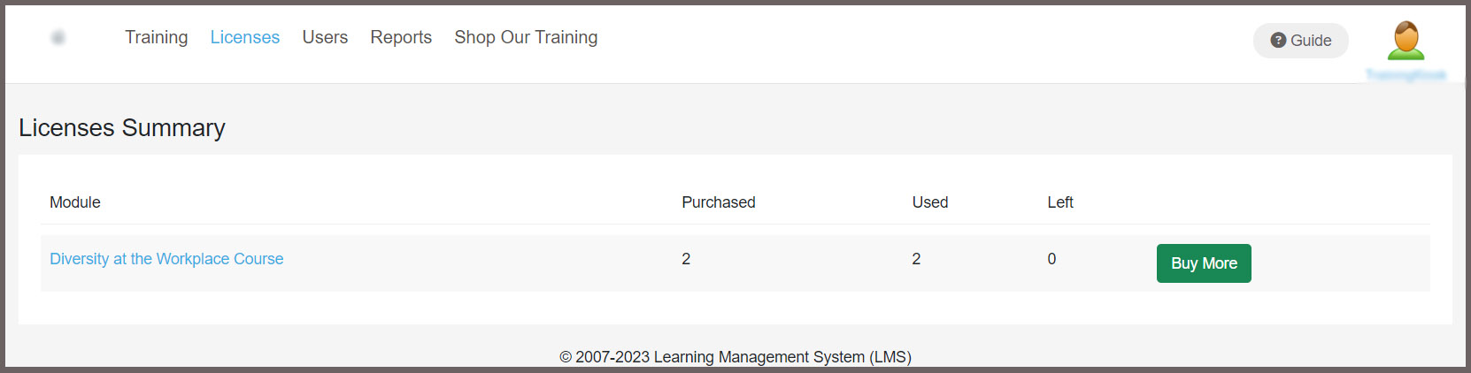 How to Check Your Licenses - Training Kiosk – Coggno Knowledge Base