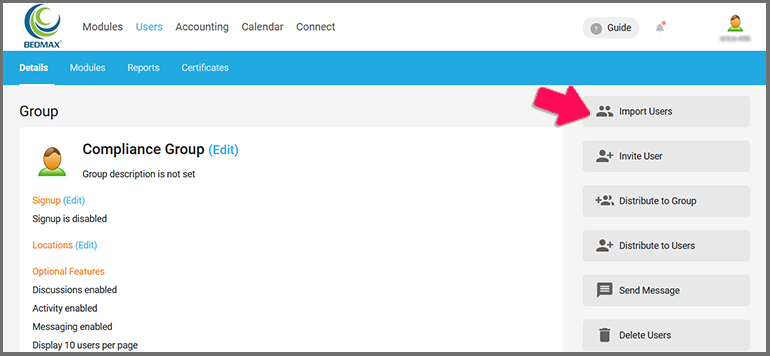 1. How to Import Users into Groups – Coggno Knowledge Base