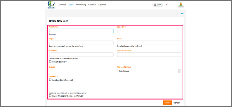 2. How to Create Users – Coggno Knowledge Base